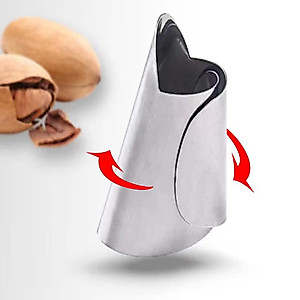 AIMPGSTL 10PCS Finger Guard for Cutting Vegetables, Stainless Steel Finger Protector, Thumb Guard Peelers for Onion Holder Slicer Kitchen Tool Avoid Hurting When Slicing and Chopping