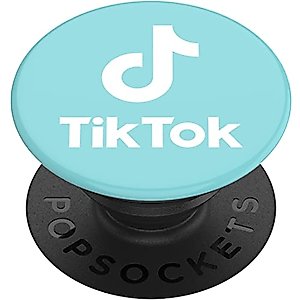​​​​PopSockets Phone Grip with Expanding Kickstand, TikTok PopGrip - Tik Tok Blue