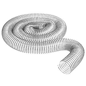 4 inch diameter x 10 foot long Ultra Flex Clear Vue Heavy Duty PVC Dust Debris and Fume Collection Hose MADE IN USA!