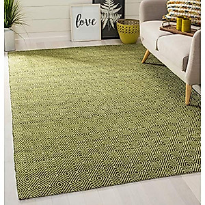SAFAVIEH South Hampton Collection 8' x 11' Gold SHA245A Handmade Flatweave Area Rug