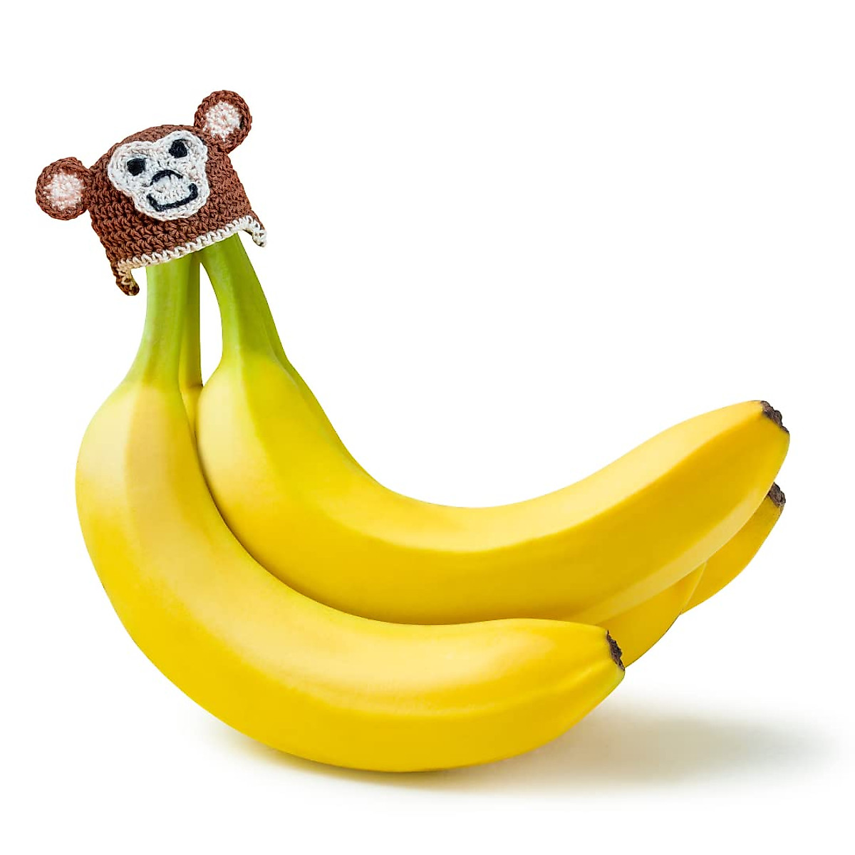 NANA HATS Banana Preserver | Keep Bananas Fresher for Longer | Includes Standard Size BPA-Free Silicone Cap with Magnet | Monkey