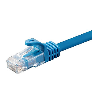 Monoprice Cat6 50ft Blue CMP Patch Cable UTP Solid 23AWG 550MHz Pure Bare Copper Snagless RJ45 Entegrade Series Ethernet Cable