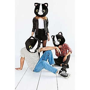 Clever Idiots Inc Animal Head Mask - Plush Costume for Halloween Parties & Cosplay (Cat)