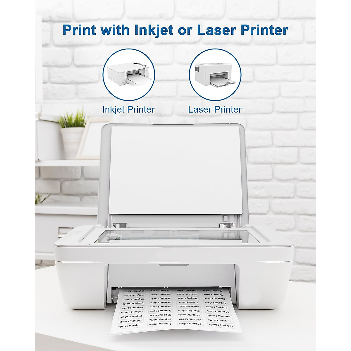 1/2" x 1-3/4" Return Address Labels, POLONO Easy Peel Return Address Labels for Inkjet & Laser Printers, 80 Label/Sheet, 25 Sheets