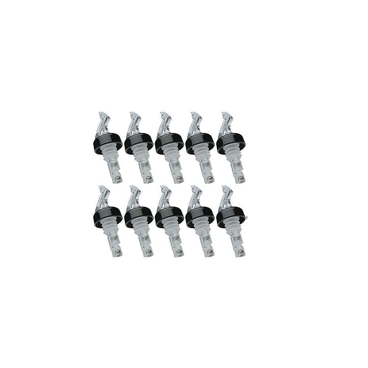 Precision Pour - Measured Pourer - Dust/Bug Flap - (1oz (30ml)) -Clear - 10 pack