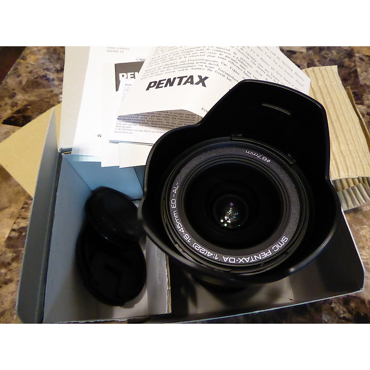 Pentax 16-45mm f/4.0 SMC PDA ED AL Zoom Lens for Pentax and Samsung Digital SLR Cameras