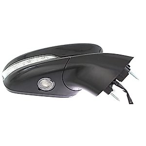 Kool Vue Passenger Side Power Heated Mirror for Ford Fusion 2013-2014 With Signal Light, Spotter Glass & Puddle Lamp; Without Memory Paintable