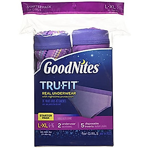 Goodnites Durable Underwear Starter Kit Large/X-Large Girl, 7-Count