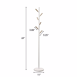 Yamazaki Home Hanger | Steel | Coat Rack, One Size, White