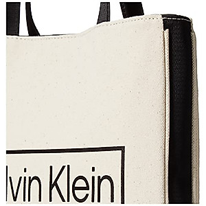 Calvin Klein Tessa Key Item Tote, Natural/Black Combo