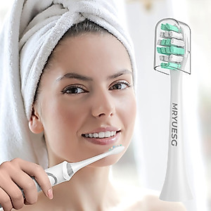MRYUESG Toothbrush Replacement Heads Compatible with Philips Sonicare, 10 Pack, MRYUESG Electric Brush Head for Phillips C2 4100 Plaque Control