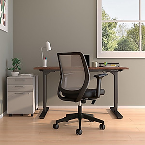 Union & Scale UN56947 Mesh Back Fabric Task Chair, Black