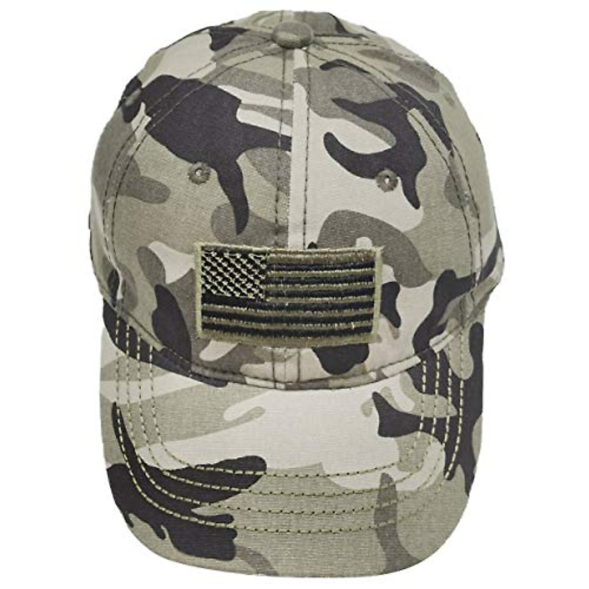 MANMESH HATT American Flag Embroidered Hat, Adjustable Washed Distressed Camo Baseball Cap for Men Women (American Flag Camouflage Green, one Size)