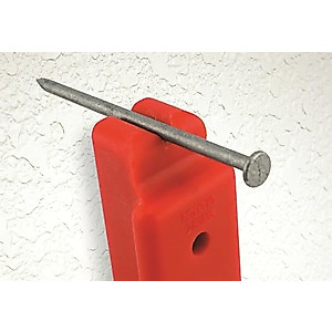 Master Magnetics 07612 Magnetic Stud Finder with Shield, Drywall Screw and Nail Locator, Red