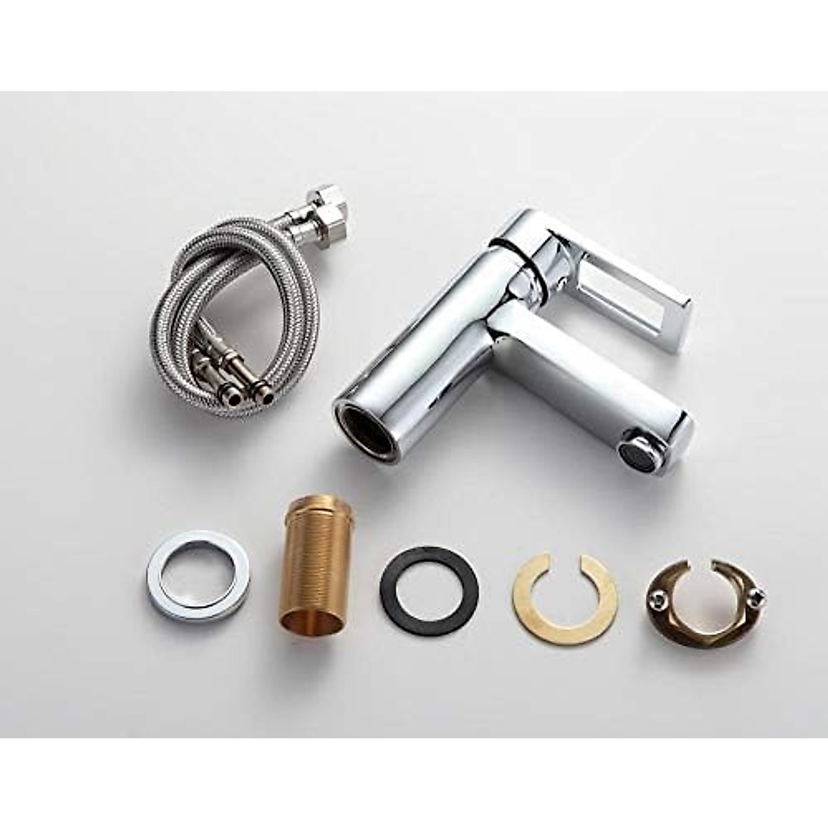 Kitchen Taps Brass Widespread Bathroom Basin Faucet Waterfall Bath Sink Mixer Tap Washbasin Faucet Hot and Cold Water Taps Tap