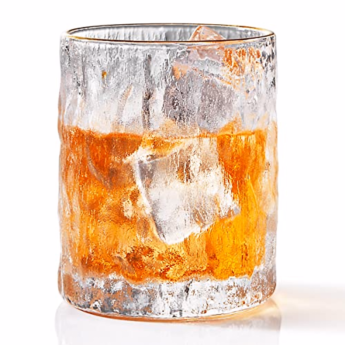 ANBFF Whiskey Glasses Set of 2, Rocks Glass, Vintage Drinking Glasses Cups, 7.4 oz Crystal Old Fashioned Tumblers with Premium Gift Box - for Bourbon, Scotch, Cocktails, Tequila, Cognac