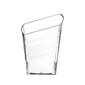 Mini Dessert Cups Veggie Appetizer Cups, Mini Square Shooters, Clear Plastic Cups Pudding Cups Disposable Yogurt Cups parfait cups 2oz Square dessert cups for Tasting, 24 Count