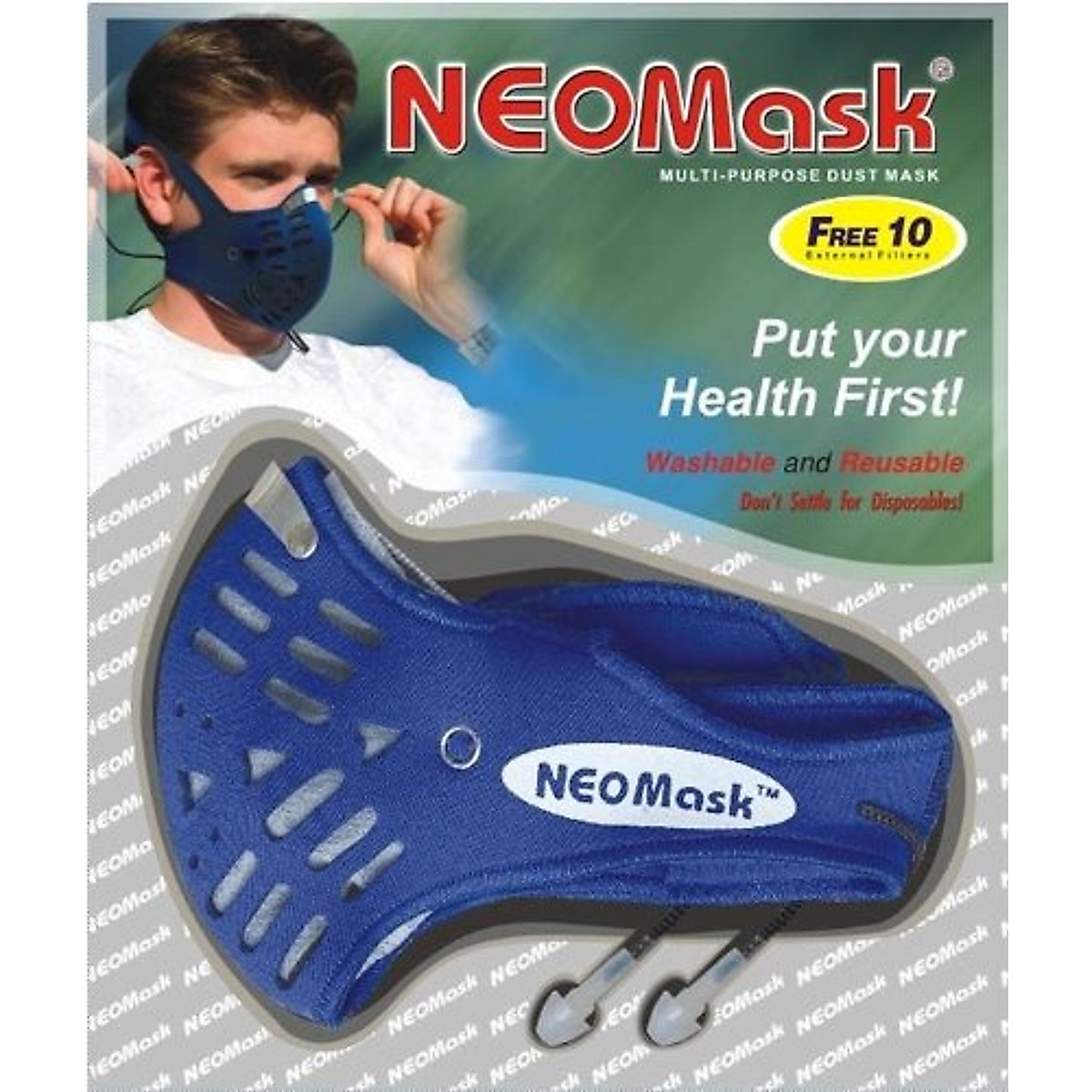 Eurow NeoMask - Neoprene Carbon Safety Multi-Purpose Dust Mask