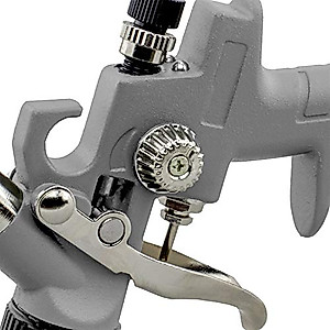 NuMax SPSC15 Pneumatic 1.5mm Tip Gravity Feed Spray Gun with 400cc Aluminum Cup , Gray
