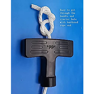 YAMAKATO Predator 212 CT200u GX160 Pull Cord Rope for Honda GX200 GX120 GX240 GX270 Champion Generator 2500 3500 4000 4375 Tiller, Pull Cord for Recoil Starter 4mm 5/32in w/Handle Grip