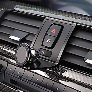LLKUANG 360° Rotary Mobile Cell Phone Holder Mount for BMW 1 2 3 4 Series GT F20 F21 F22 F23 F30 F31 F32 F33 F34 F35 F36 M2 F87 M3 M4 F80 F82 F83 Black