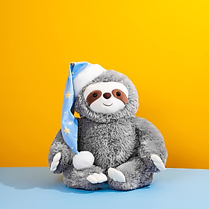 Thoughtful Sloth Plush Stuffed Animal - 16" Cotton Soft Cuddly Toy, Get Well Soon Care Package Gift for Kids, Teens & Adults