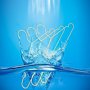 Jetdio 17.7" Strong Metal Wire Hangers Clothes Hangers, Coat Hanger, Standard Suit Hangers, Ideal for Everyday Use, 30 Pack, Gold