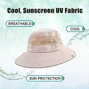 Konikit Sun Hat for Women Men Packable UV Protection Hat Wide Brim, UPF 50+ Outdoor Hat for Hiking Fishing Camping Gardening