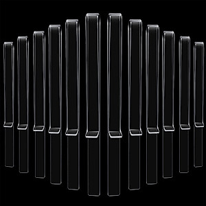 Yeshone Music Stand Clips Music Stand Page Holder Transparent Sheet Holder Clear Acrylic Music Read Clip for Wind for Musician Outdoor (12 Pieces)