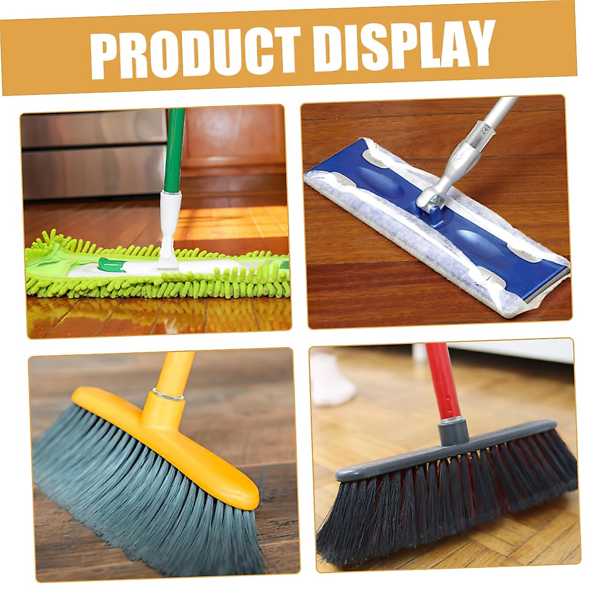 GRIRIW Threaded Tip Replacement Extension Poles Broom Handle Threaded End for Push Broom and Duster Attachment Repairing Solution for Cleaning Tools