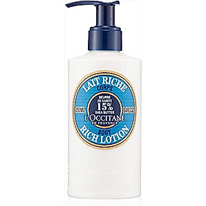 L'Occitane Moisturizing 15% Shea Butter Body Rich Lotion | Nourish and comfort | Protects skin from dryness | 8.4 Fl Oz