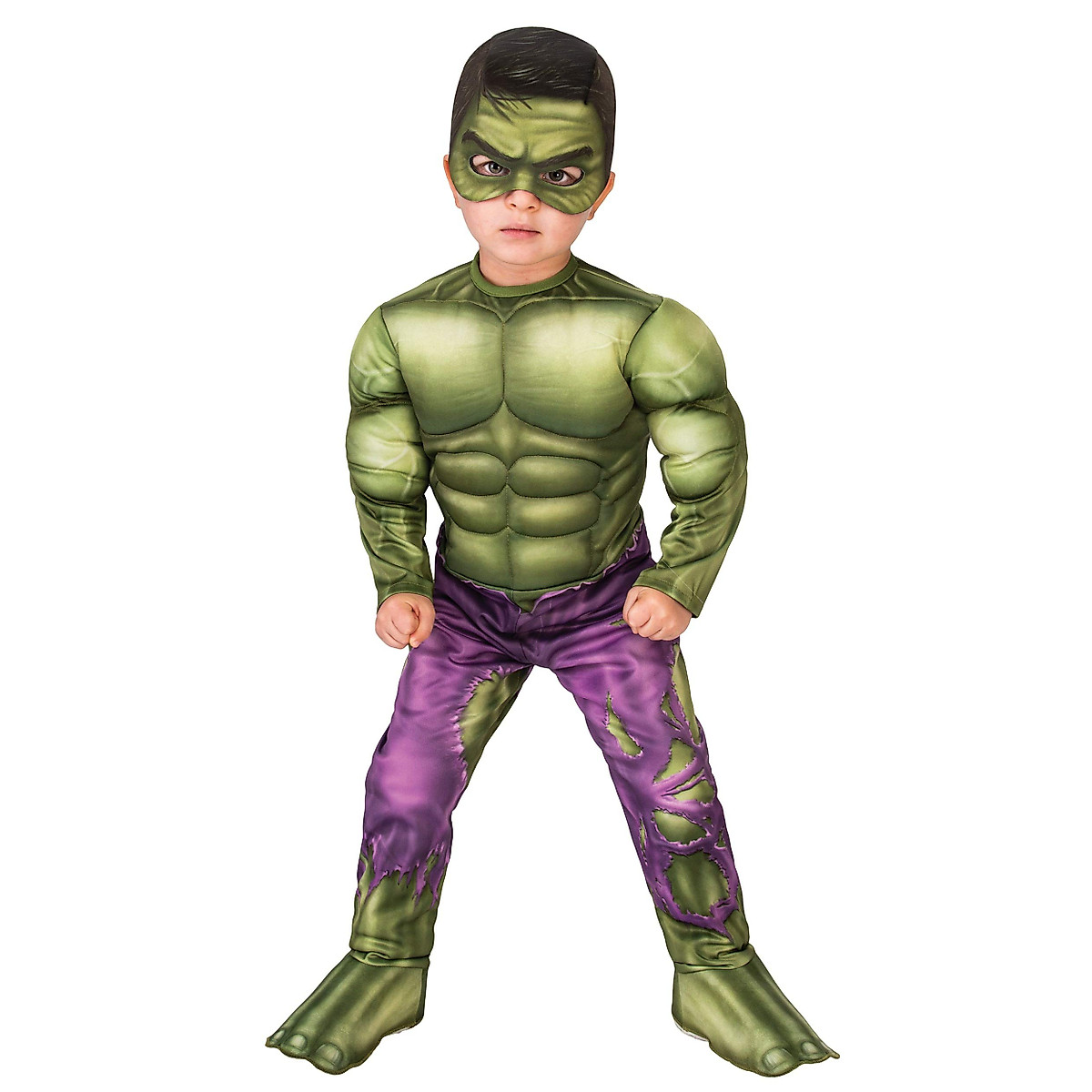 Rubie's baby boys Marvel Super Hero Adventures Deluxe Infant and Toddler Costumes, Hulk, Toddler US