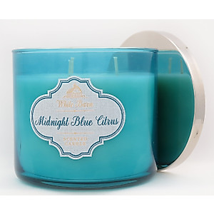 Bath & Body Works White Barn 3-Wick Candle in Midnight Blue Citrus