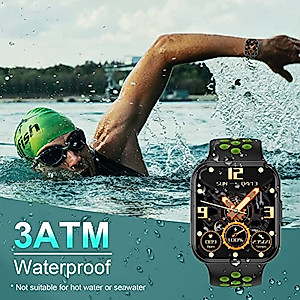 2023 Smart Watch,Fitness Activity Tracker 1.72"Touch Screen Fitness Watch with Heart Rate Sleep Monitor,Blood Oxygen,Step Counter for Men Women Kids 3ATM Waterproof Smartwatch Sports for iOS Android