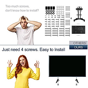 TV Stand Screws and Washers for TCL TV Stand Legs Screws Kit for 32S305 32S301 32S4610R 40S305 40S330 40FD5406 43S325 43S405 50S425 50S535 50S446 55S434 55S425 55S421 Universal TV Stand Screws