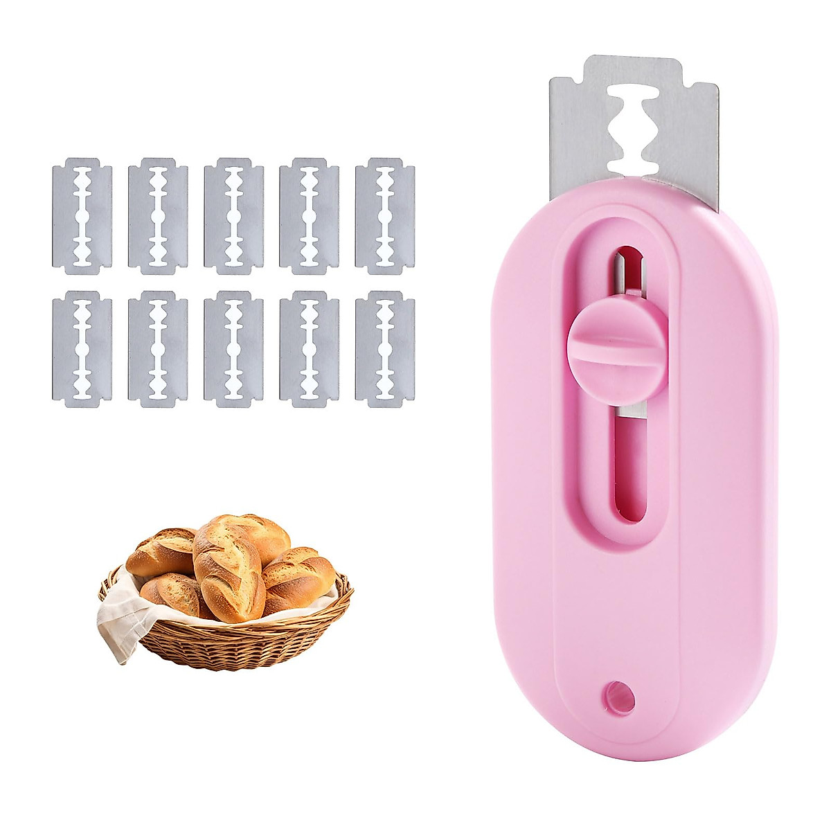 TAWPYA Bread Lame Sourdough Scoring Tool Baking Supplies,Quick Refill Blade Bread Cutter/Knife for Homemade Bread