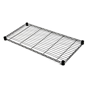 FSE Quantum 1436BK Wire Shelf, 36"W x 14"D, 600-800 lb. Capacity, Black epoxy Finish, NSF