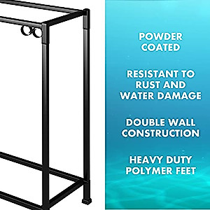 TitanEze 55 Gallon Double Aquarium Stand (2 Stands in 1), Fish Tank Stand, Bird Cage Stand, 50.5" W x 32" H x 13" D