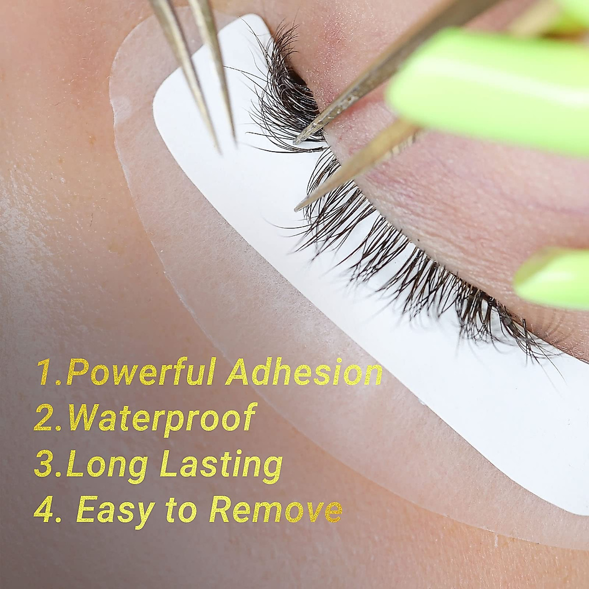 MAEXUS Self Adhesive Lash Strips for Fake Eyelashes, Black Eyelash Glue Strip, Essential for Wearing Fake Eyelashes, No Eyelash Glue, for Fake Eyelash Strip, 1 Meter
