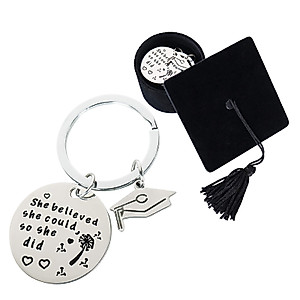 CORCUP 2024 Graduation Wine Glass Gift with Keychain- Now Hotter by One Degree - 15oz Stemless Wine Glass Great Gift for College and High School Graduates