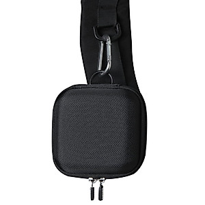 Adada Hard Travel Case for Phomemo M02 / Phomemo M02 Pro/Phomemo M02S Pocket Printer (Black Outside + Light Blue Inside)