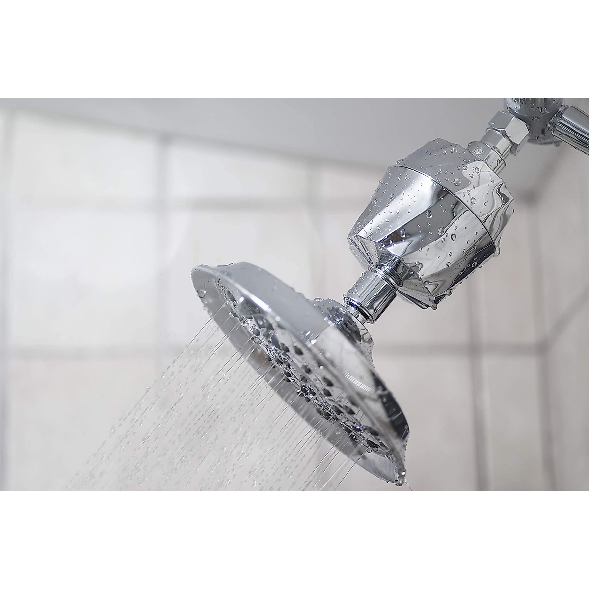 HD Revitalizing Shower Filter - AQUABLISS Latest High Output Filtration. 2x Vitamin C, Minerals for Luscious Hair, Skin & Nails - KDF/CS/VC for Less Harsh Chemicals, Chlorine, Sediment, Metals - SF400