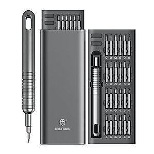 Kingsdun 51 in 1 Precision Screwdriver Set, Portable Screwdriver Set with 48 Magnetic Bits Torx Hex Screwdriver for iPhone, Laptop, PC, Watch, Glasses