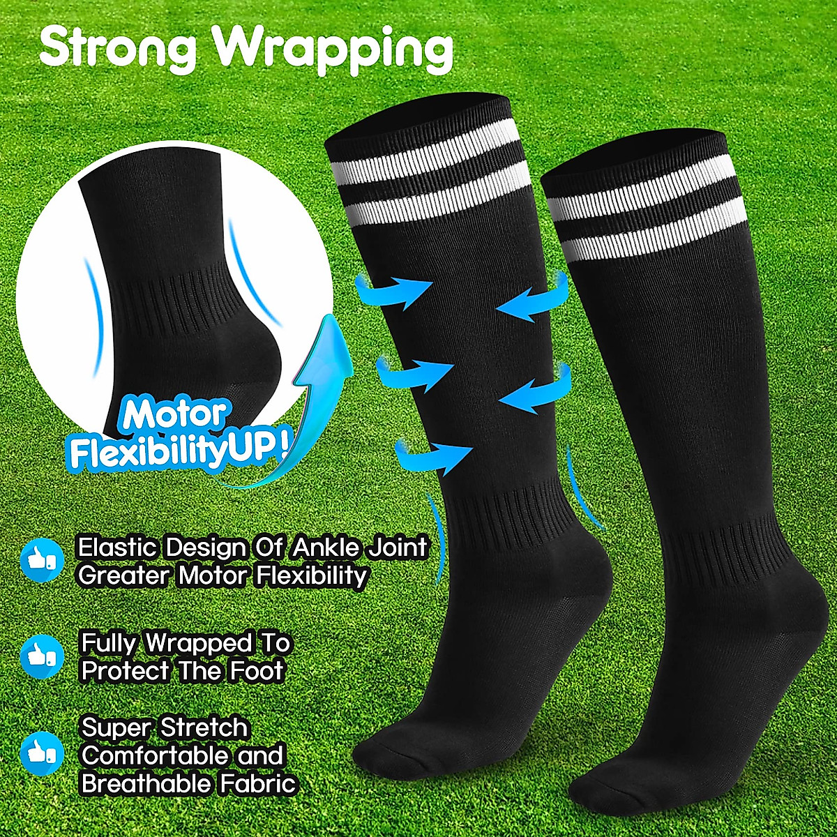 Soccer Shin Guards, 2 Pair Youth Soccer Shin Pads, Breathable and Lightweight Child Calf Protective Gear Soccer Equipment for 3-15 Years Old Boys Girls Toddler Kids Teenagers
