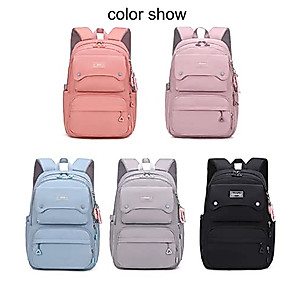 JiaYou Teen Girls Casual Backpack High Middle School Daypack Women Daily Travel Laptop Bag(1# Blue,35 Liters)
