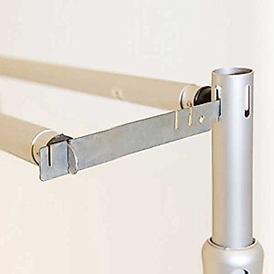 Universal-Fit Double Crossbar Hangers - Pipe and Drape Crossbar Hangers for Wedding Decorators, Convention Centers, and Event Planners - Crossbar Hanger for Backdrop - 9" - Pair