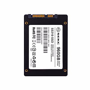 SEKC 960GB SSD SATA III 6 Gb/s, Up to 550/530 MB/s Read/Write Speed, Internal 2.5" 7mm (SS310960G)