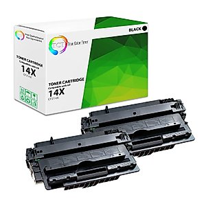 TCT 14X Toner Cartridge 2 Pack - Premium Compatible Replacement for HP 14X CF214X Black High Yield Works with HP Laserjet Enterprise 700 M712DN M712N M712XH M725Z+ MFP M725DN Printers (17,500 Pages)
