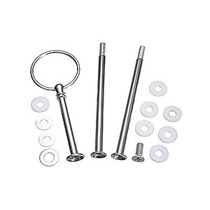 3 Tier Cupcake Stand Hardware Handles Holder Fitting with Screws and Flat Washers for Party Wedding Display Stand