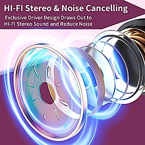 Retractable Bluetooth Headphones Neckband, Headset Wireless with High Volume Earbuds Call Sweatproof Vibrate Alert Earphones with Mic Work with iPhone, iPad, Samsung, Android (PK)